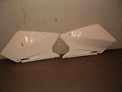 White Polisport Side Panels For 2005 2006 Suzuki Rmz450 New Ebay