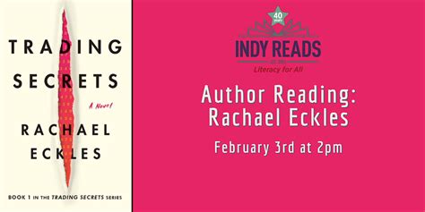 Author Reading Rachael Eckles Indy Reads