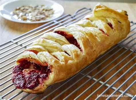 Strawberry Cream Cheese Puff Pastry Braid Recipe James And Everett