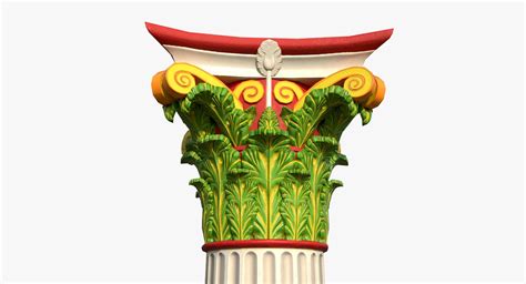 The Classical Order Column Set 3d Model 48 Max Obj Fbx Free3d