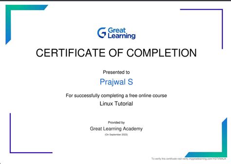 Linuxcertification Greatlearning Linuxskills Prajwal S