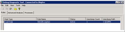 Configure Debug Diagnostic 20 To Create A Memory Dump When A Specific