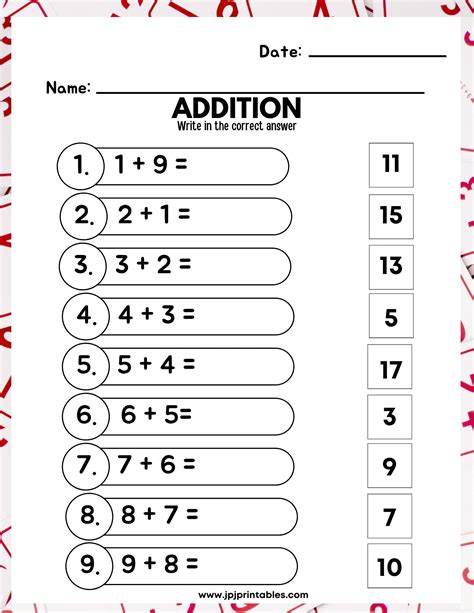 Math Addition Worksheet 1 Digit Vertical Pdf Format Digital