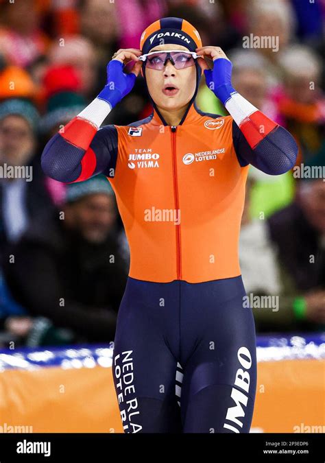 Herenveen Jutta Leerdam During The 1500 Meters For Women At The Isu World Speed Skating