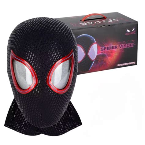 Miles Morales Mask Moving Lenses Wearable Replica Geekreplicas