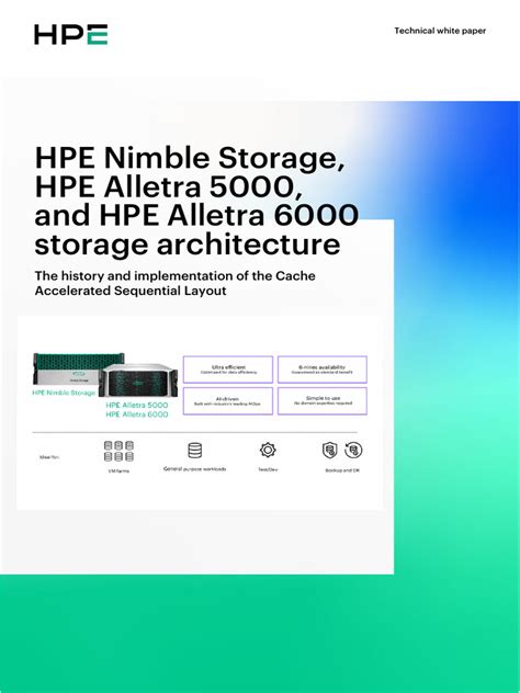 Hpe Nimble Storage Hpe Alletra 5000 And Hpe Alletra 6000 Storage