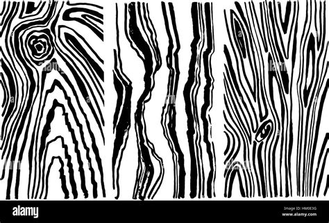 Hand Drawn Set Wood Texture Stock Vector Image And Art Alamy