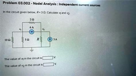 solved problem 03 002 nodal analysis independent current sources in