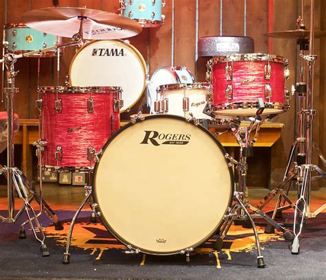 Rogers Covington Series 3pc Shell Pack In Red Ripple Black Reverb
