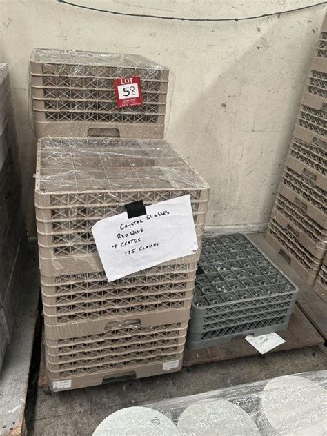 Large Quantity Of Assorted Glassware With Crates Auction 0058 5055310