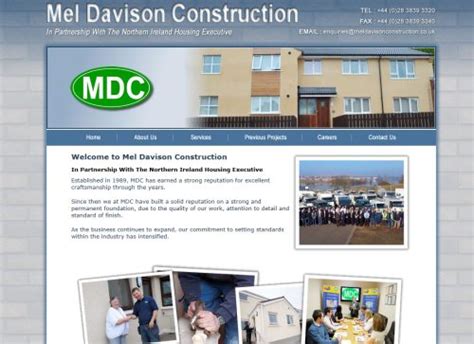 Mel Davison Construction Site Launched Ardnet Online Limited