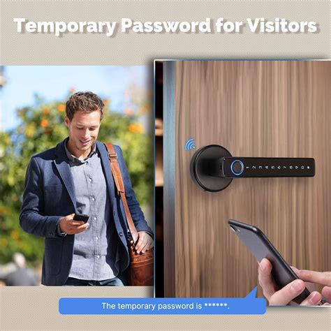 Ble Smart Door Lock With Passcode Keypad Biometric Entry Doorknob Wit Moes