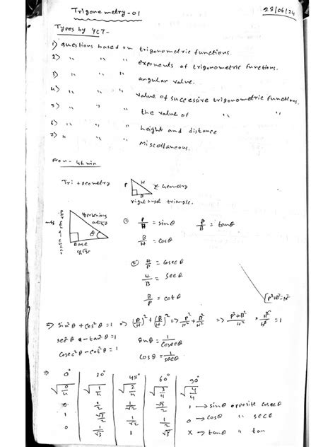 Trigonometry Pdf