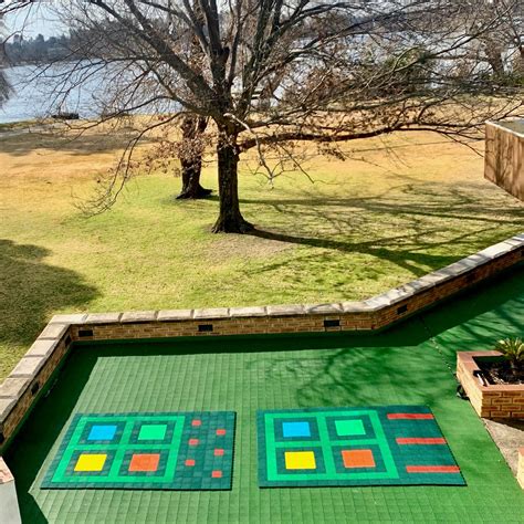 Lokflor Hockey Skills Mat Small Rectangular Springbok Green Lokflor