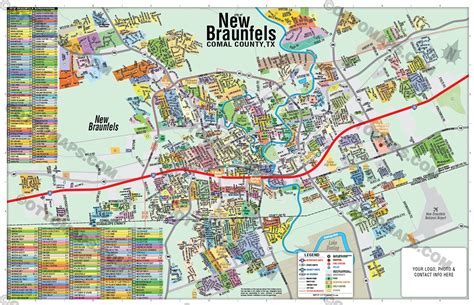 New Braunfels City Map Dara Map