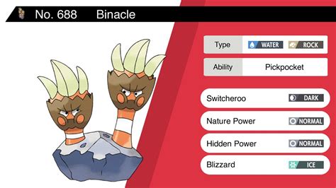 Pokemon Binacle Evolution