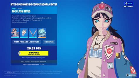 Nueva Skin Zoe Clash Retro Nueva Tienda Fortnite Hoy 27 De Septiembre