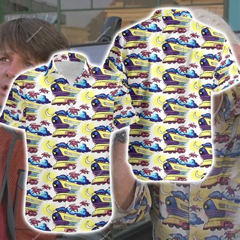 Doc Brown Hawaiian Shirt Back To The Future Summer Hawaiian Etsy