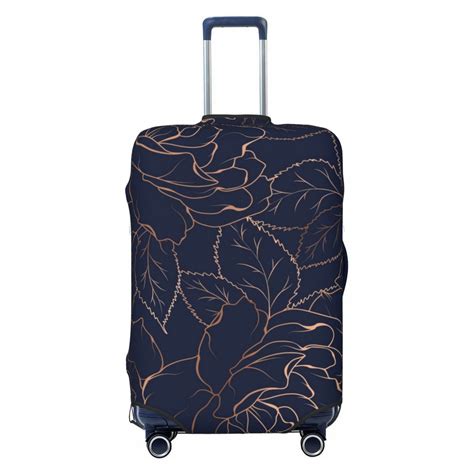 Easygdp Copper Gold Gloss Outline Navy Dark Blue Print Elastic And
