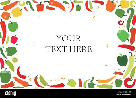 Peppers Pattern Backgrounds Vector Illustration Stock Vector Image
