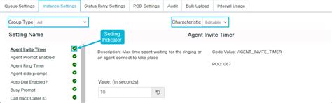 Configure Callback Instance Settings