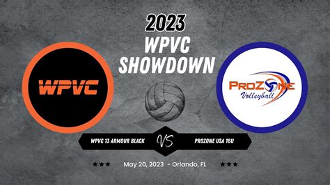 🟠⚫️ 2023 Wpvc Showdown—game 2—wpvc 13 Armour Black Vs Prozone Usa 16u