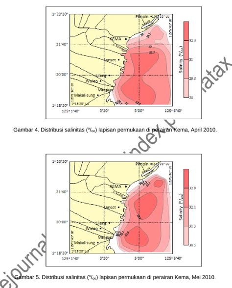 Jurnal Ilmiah Platax Vol 13 Mei 2013 Issn Distribusi Suhu
