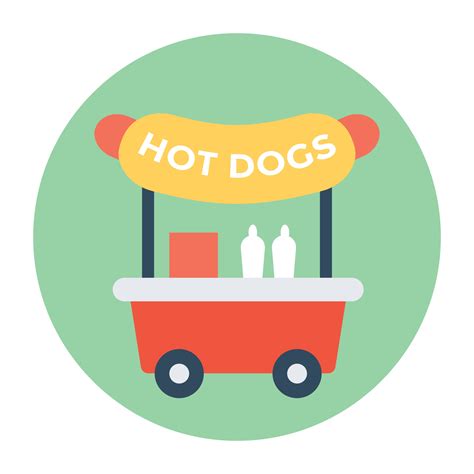 Hot Dogs Cart 5856731 Vector Art At Vecteezy