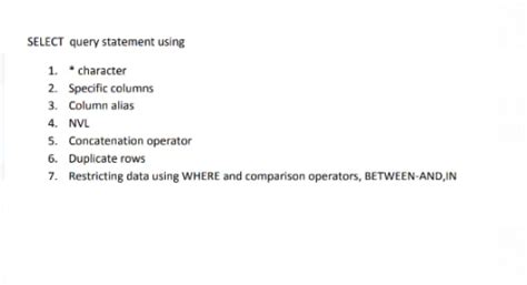 Solved Select Query Statement Using 1 Character 2