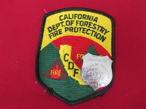 Obsolete California Division Of Forestry Badge And 1 Patch 1945 1970 Ebay