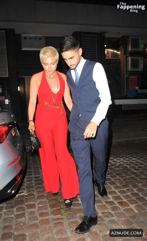 Florence Pugh Sexy Sizzle In Red At Londons Lotus Flagship Launch Aznude