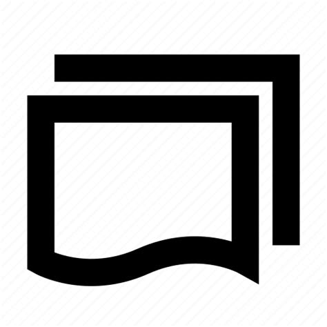 Flowchart Symbol Chart Diagram Shape Rectangle Wavy Icon