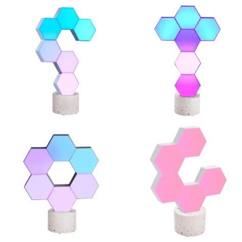 Yescom Hexagon Smart Light Modular Led Panel Diy Voice Control Wifi 6