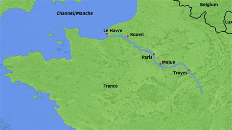 Seine River Map
