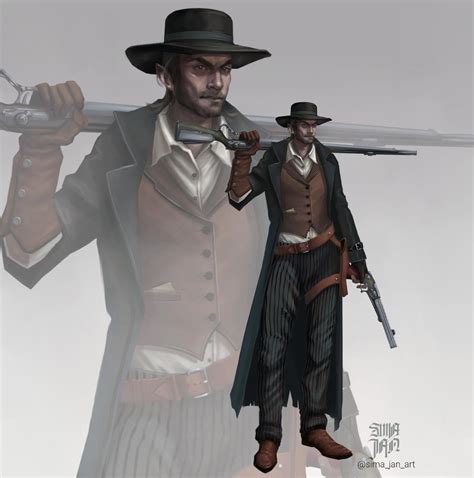 Gunslinger Character Design Made By Me R Wildwest