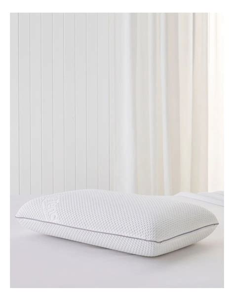 Dreamremedy Charcoal Memory Foam Pillow In White Myer