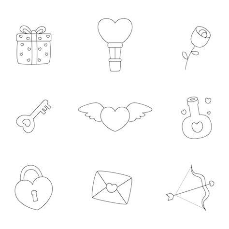 Premium Vector Line Art School Supplies Set Ruler Calculator Globe Books Soccer Ball Notebooks