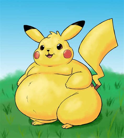 Round Tubby Pikachu By Alvro On Deviantart