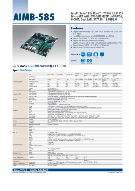 Advantech Aimb 585 Micro Atx Motherboard At Rs 23999piece एटीएक्स