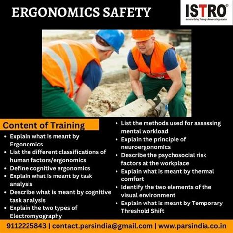 Ergonomics Safety Training At Rs 10000day एर्गोनोमिक्स ट्रेनिंग