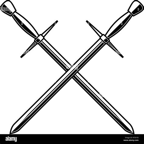 Medieval Crossed Swords