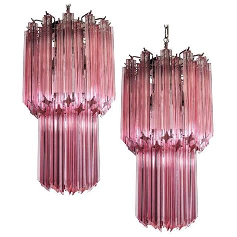 Charming Pair Of Venetian Glass Lanterns Murano 1950 At 1stdibs