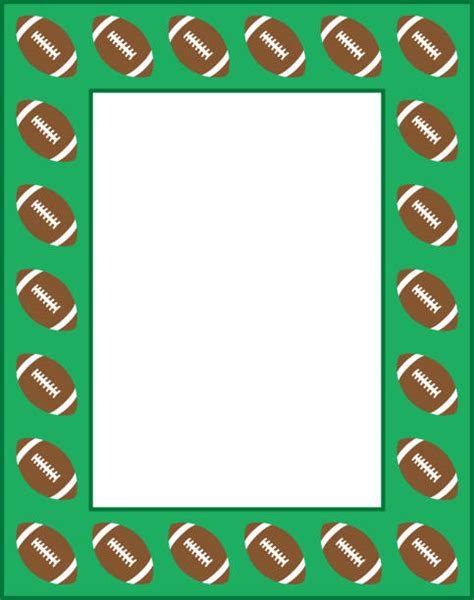 American Football Border Illustrations Royalty Free Vector Graphics