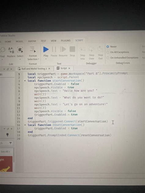 Need Help With Roblox Scripting Rrobloxgamedev