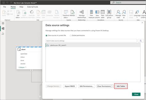 了解如何在 Power Bi Desktop 中的 Direct Lake 中编辑语义模型（预览版） Microsoft Fabric