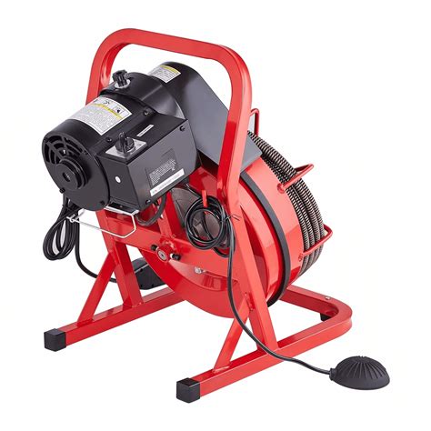 Drain Cleaner Machine 50ft X 1 2 Inch Manual Feed Drain Auger With 4