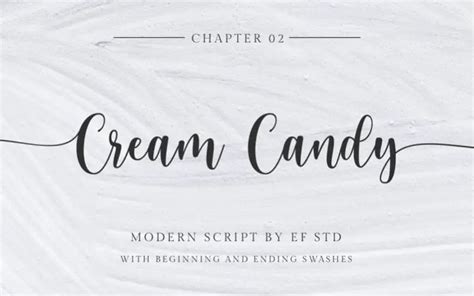 Cream Candy Calligraphy Font Upfonts