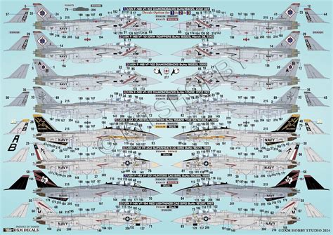 Dxm Decal 148 Usn F 14 Tomcat Vf 33vf 101vf 102vf 194vf 201vf
