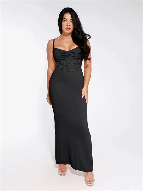 Lace Shapewear Mermaid Maxi Slip Waist Defining Popilush