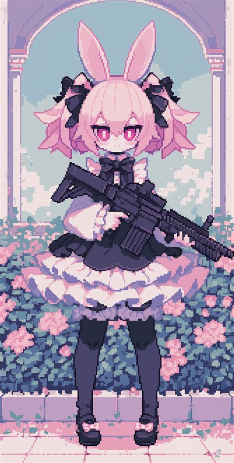 Rabbit Girl Armed With A Gun By Tuwalg On Deviantart